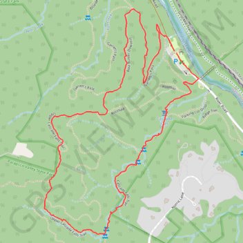 Cascade Falls Loop Trail in Patapsco Valley State Park: trail, distance ...